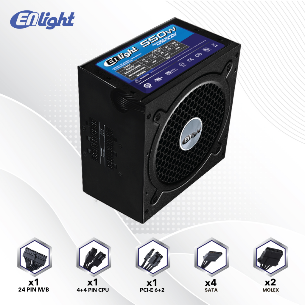 Enlight Black Silver 550 Watts – Enlight Indonesia