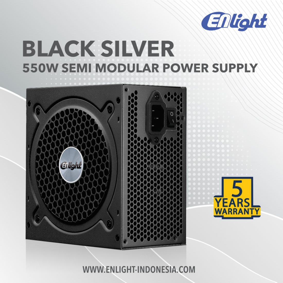 Enlight Black Silver 550 Watts – Enlight Indonesia