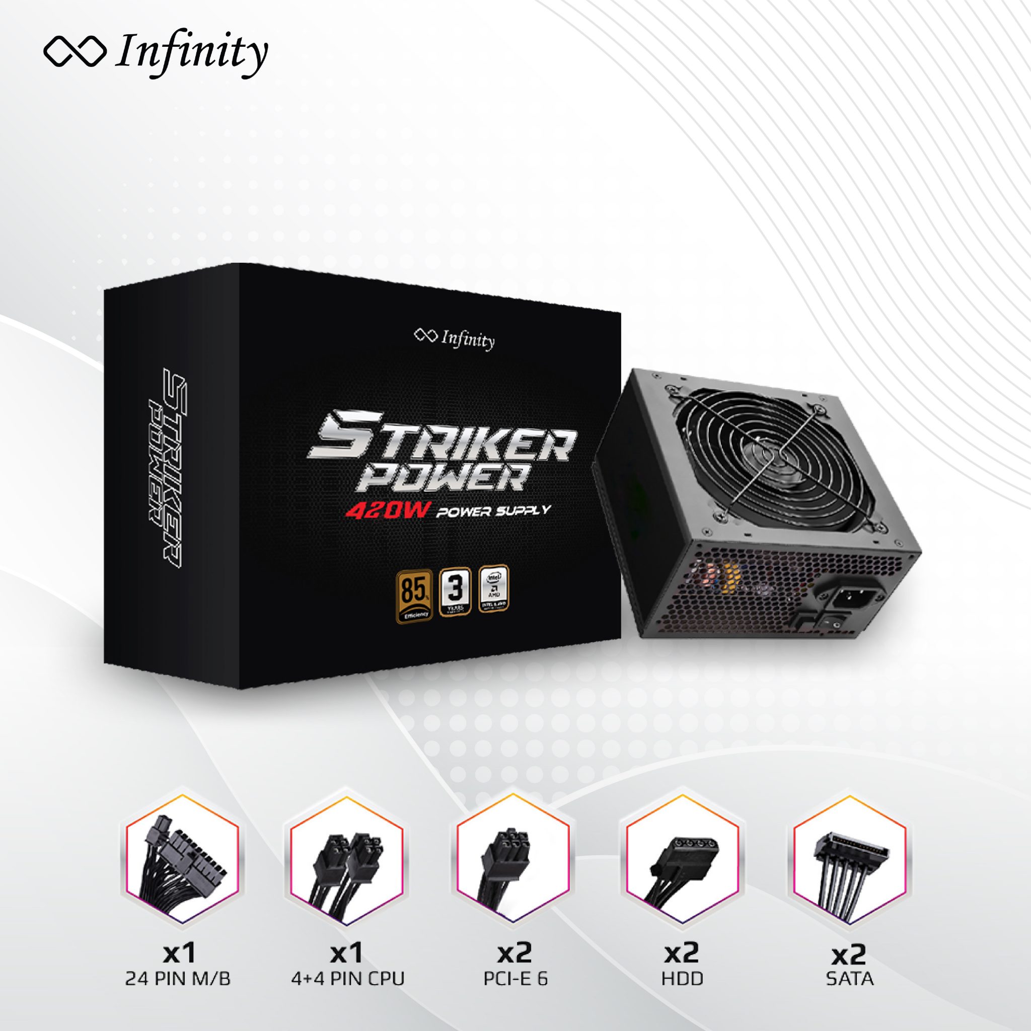 Infinity Striker Power 420 Watts – Enlight Indonesia