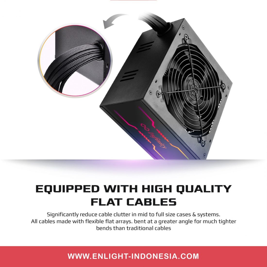 Infinity Striker Power 550 Watts RGB – Enlight Indonesia