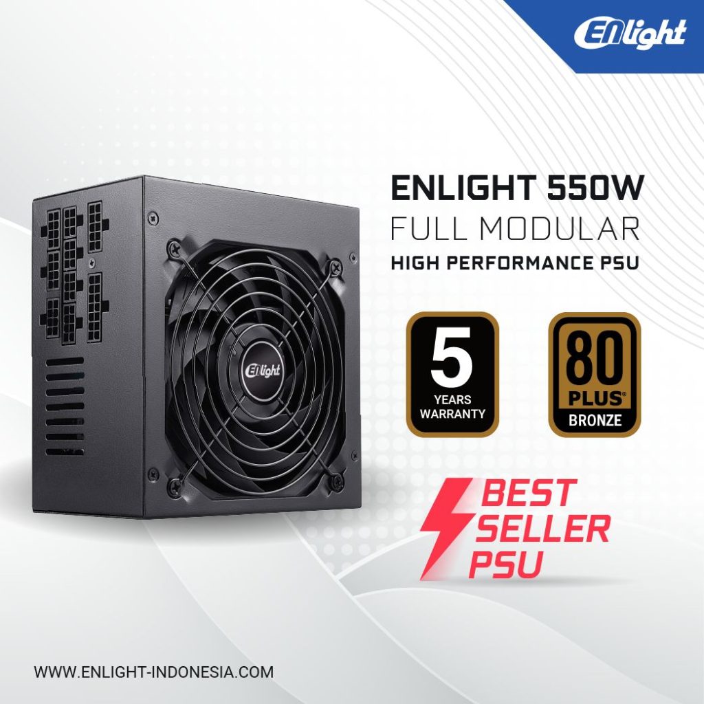 Enlight 550 Watts Full Modular – Enlight Indonesia